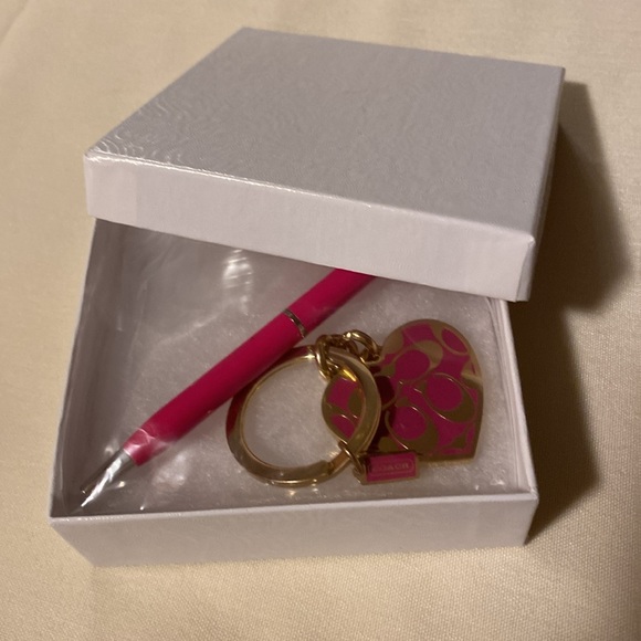 Coach | Accessories | Coach Keychain And Pen Set | Poshmark